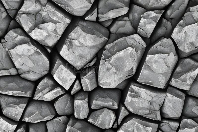 Abstract Background Material Rock Cliff Texture Rough Black and Gray ...