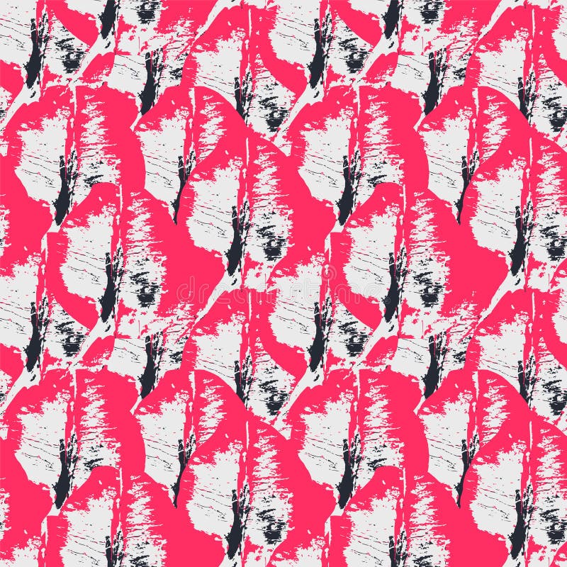 Abstract Seamless Surreal Pattern with Hand Drawn Abstract Faces Stock ...