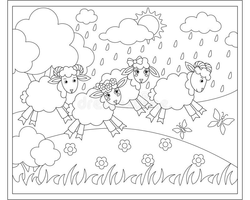 Sheep Run Stock Illustrations – 330 Sheep Run Stock Illustrations ...