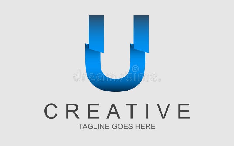 Modern Color Font Letter U Logo Design Stock Vector - Illustration of ...