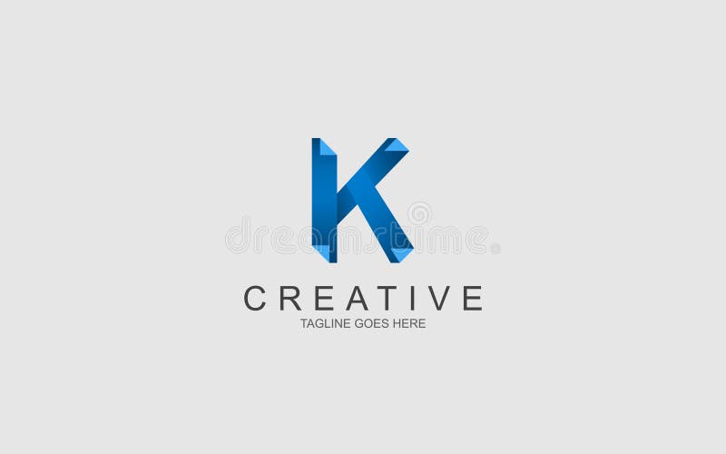 Modern Color Font Letter K Logo Design Stock Vector - Illustration of ...