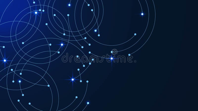 Network Connection Background with Connect Dots and Lines. Stock ...