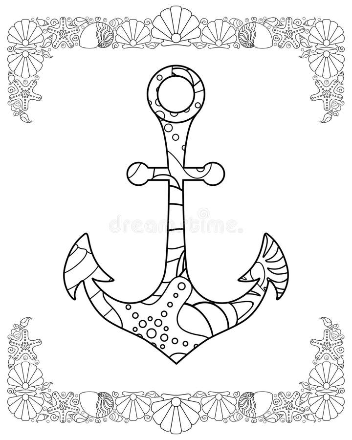 Anchor Coloring Stock Illustrations – 935 Anchor Coloring Stock ...