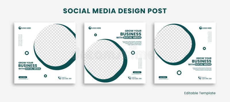 Social Media Ig Post Template Stock Illustrations – 823 Social Media Ig ...