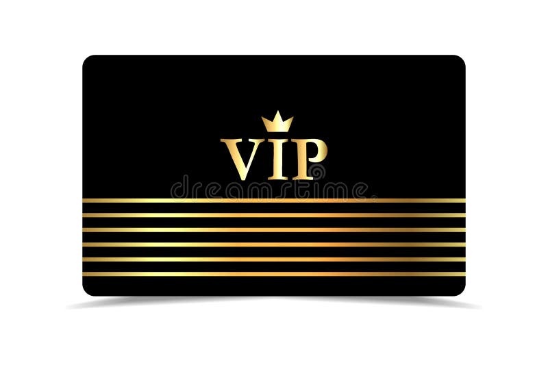 VIP Invitation.Vip Gold Ticket.Vip in Abstract Style on Black ...