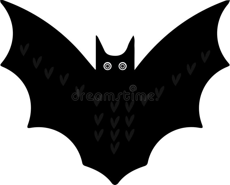 Bat Animal Vector Design SVG Stock Vector - Illustration of modern ...