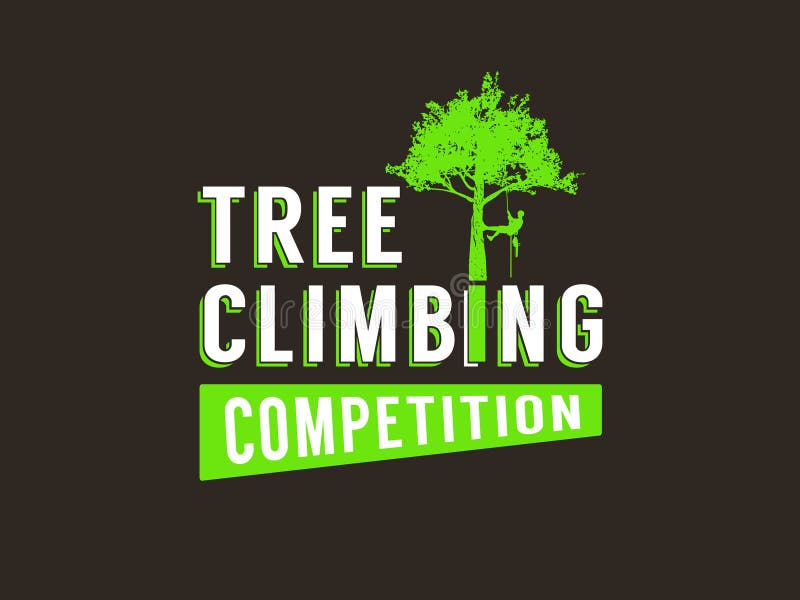 Tree Climbing Banner Template Stock Illustration - Illustration of ...