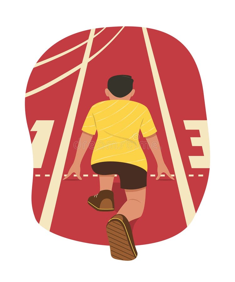 Cartoon Runner Starting Position Stock Illustrations – 54 Cartoon ...