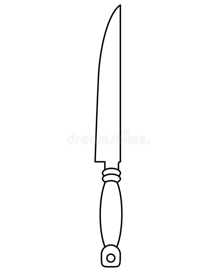 Knife Coloring Stock Illustrations – 1,092 Knife Coloring Stock ...