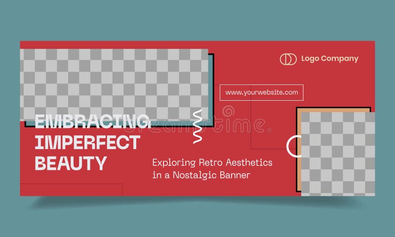 Creative Retro Web Banner Design Template Background Stock Vector ...