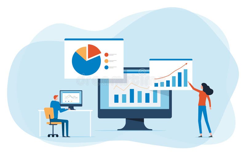 Financial Dashboard Monitor Stock Illustrations – 1,437 Financial ...