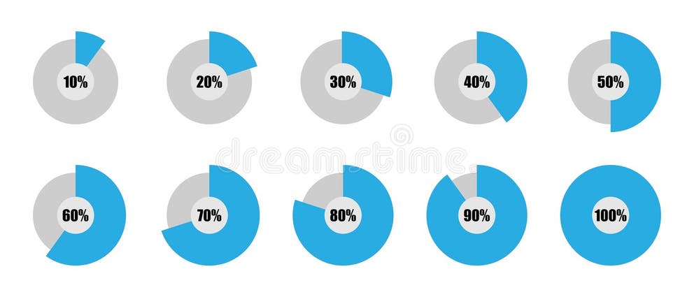 Circle Percentage Icon Vector Stock Vector - Illustration of marketing ...