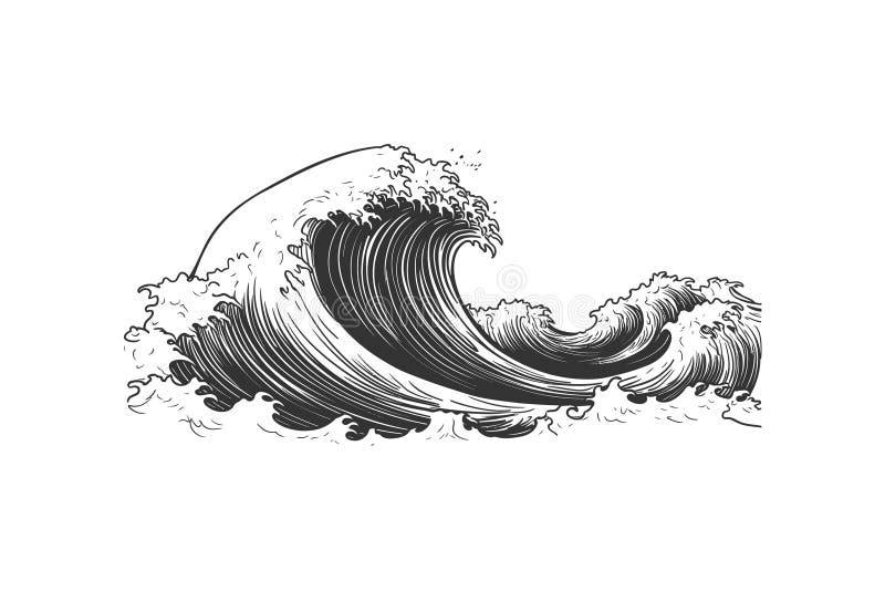 OCean Wave. Vector Illustration Design Stock Illustration ...