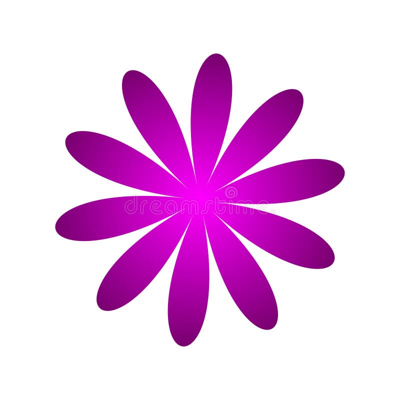 Beautiful Flower Symbol Vector Art Stock Vector - Illustration of ...
