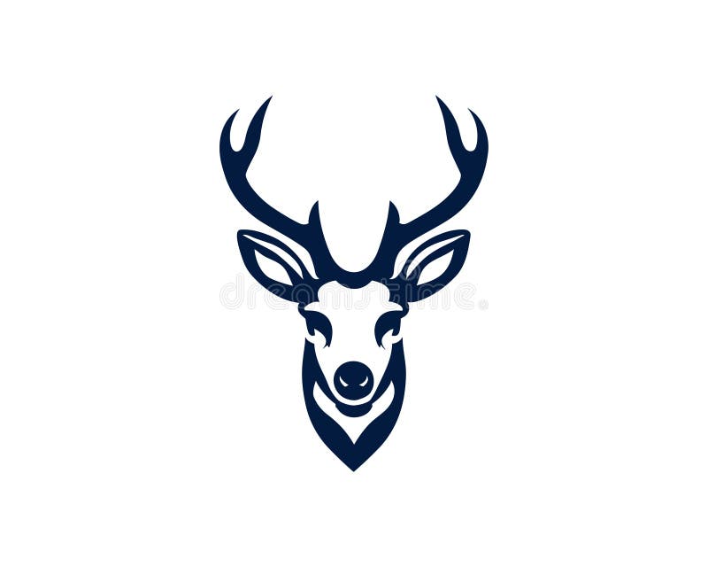 Creative Deer Head Logo Design Deer Art Stock Illustration ...
