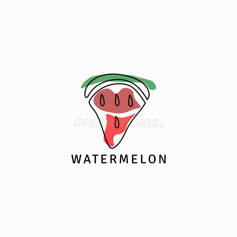 Watermelon Logo Design Concept Vector Stock Illustration - Illustration ...