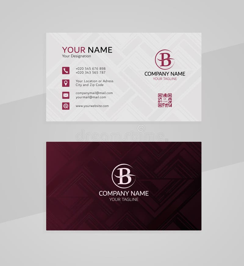 Professional Modern Luxurious Business Card Template with Texture Stock ...