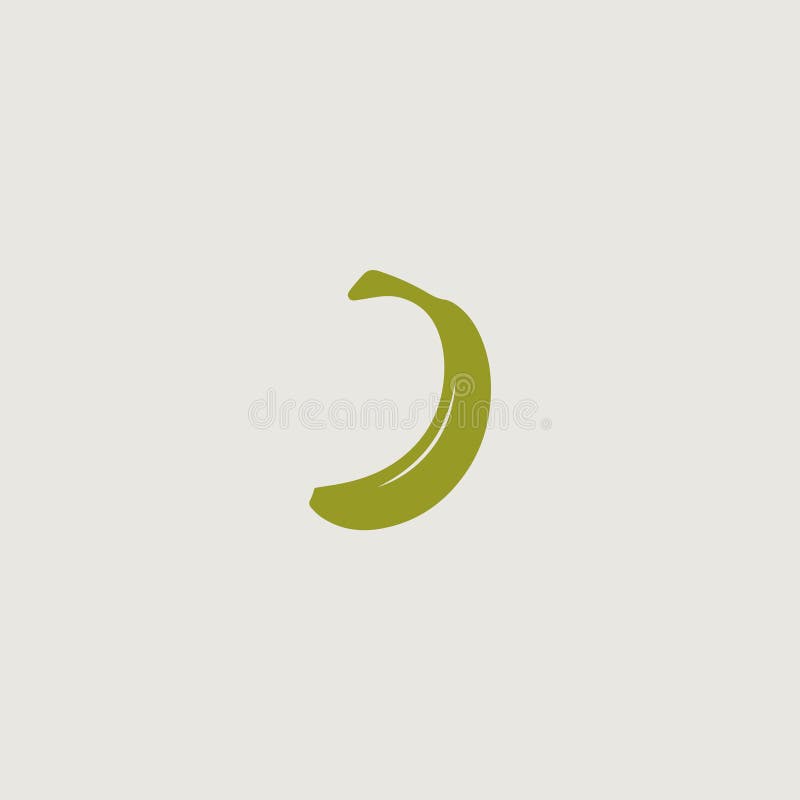 A Logo that Symbolically Uses a Banana Stock Vector - Illustration of ...