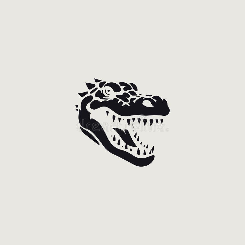 Crocodile Simple and Stylish Logo Vector Image Stock Vector ...