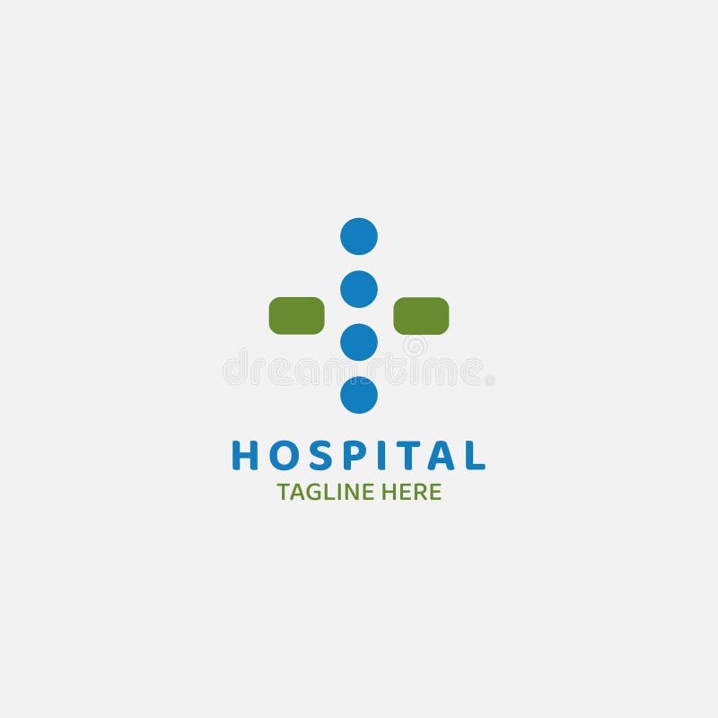 Medical Logo with Plus Sign and Circle Stock Vector - Illustration of ...
