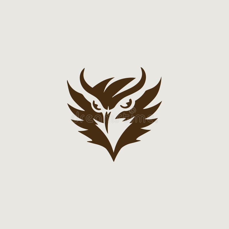 A Logo that Symbolically Uses a Hawk Stock Vector - Illustration of ...