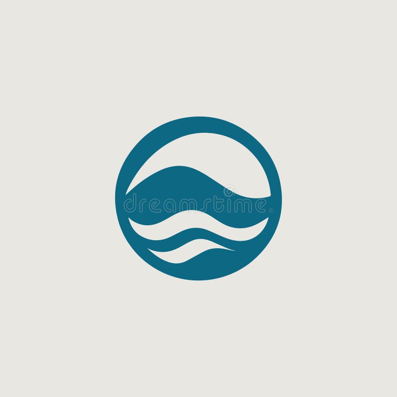 Image of a Simple and Stylish Logo that Uses the Sea As a Symbol Stock ...