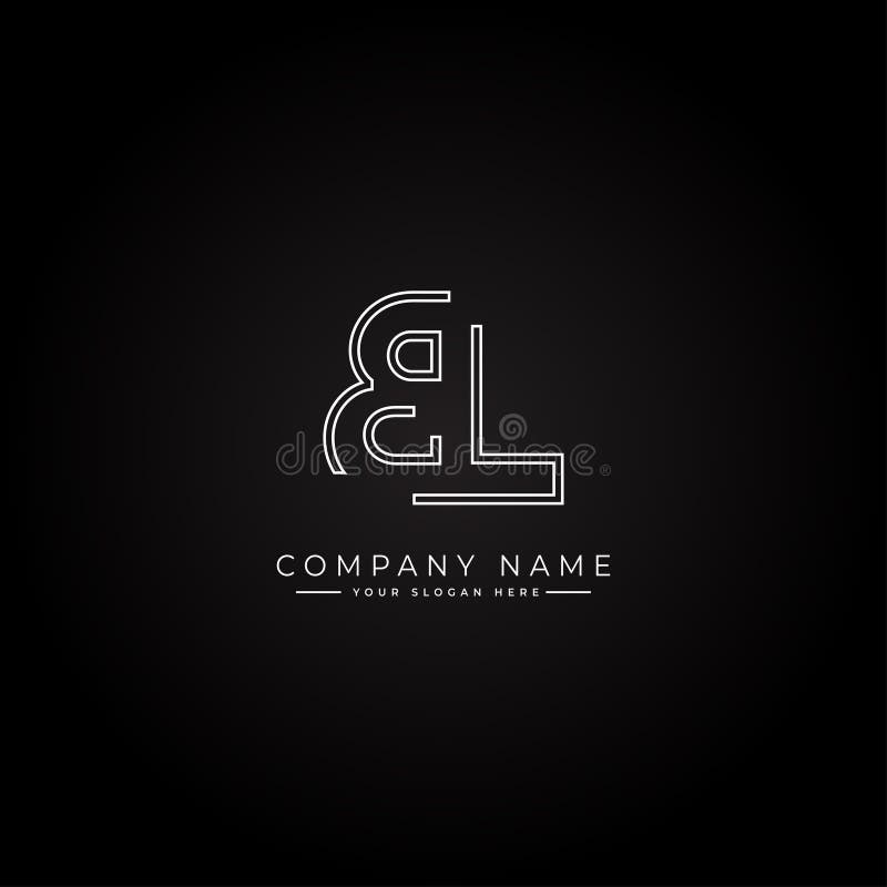 Creative Monogram for Initial Letter BL Logo - Alphabet B and L Minimal ...