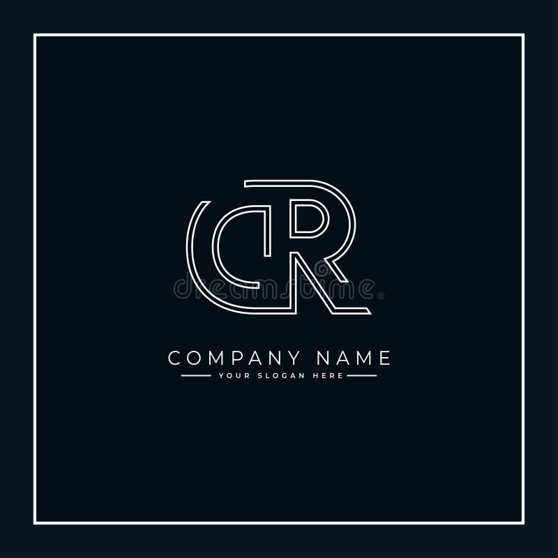 Creative Monogram for Initial Letter DR Logo - Alphabet D and R Minimal ...