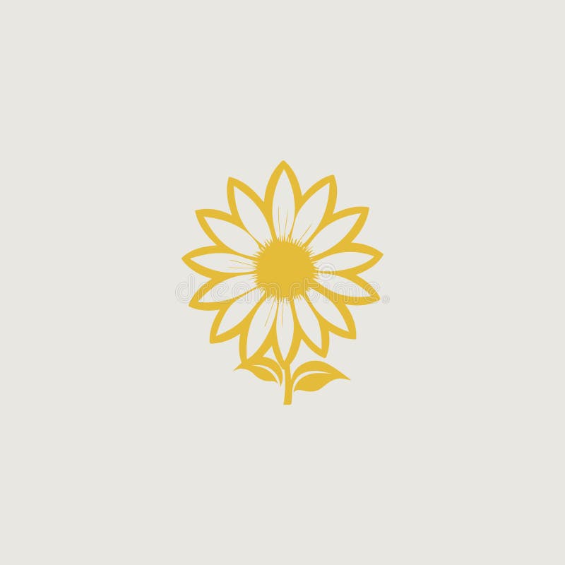Image of a Simple and Stylish Logo that Symbolically Uses Sunflowers ...
