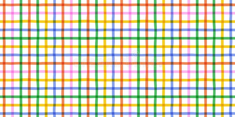 Colorful Geometric Square Grid Line Seamless Pattern Stock Vector ...