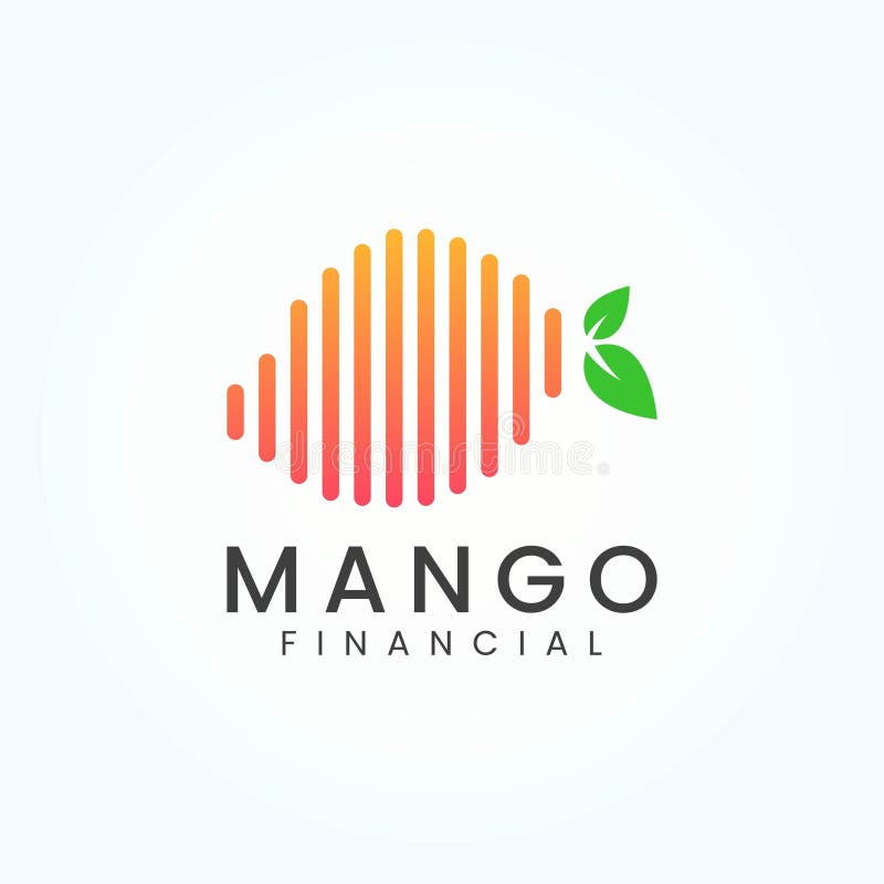 Creative Mango Financial Chart Logo Vector Template Stock Vector ...