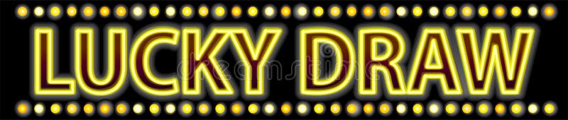 Editable Text Effect Lucky Draw 3d Style Effect. Stock Vector ...