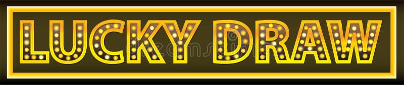Editable Text Effect Lucky Draw 3d Style Effect. Stock Vector ...