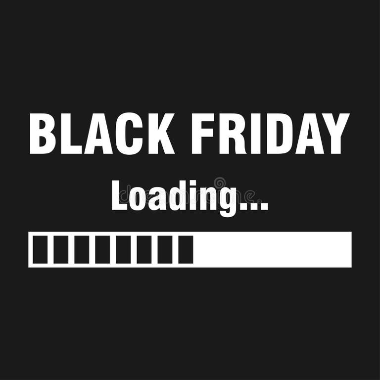 Black Friday Loading Flyer Poster Social Media Post Design Stock Vector ...