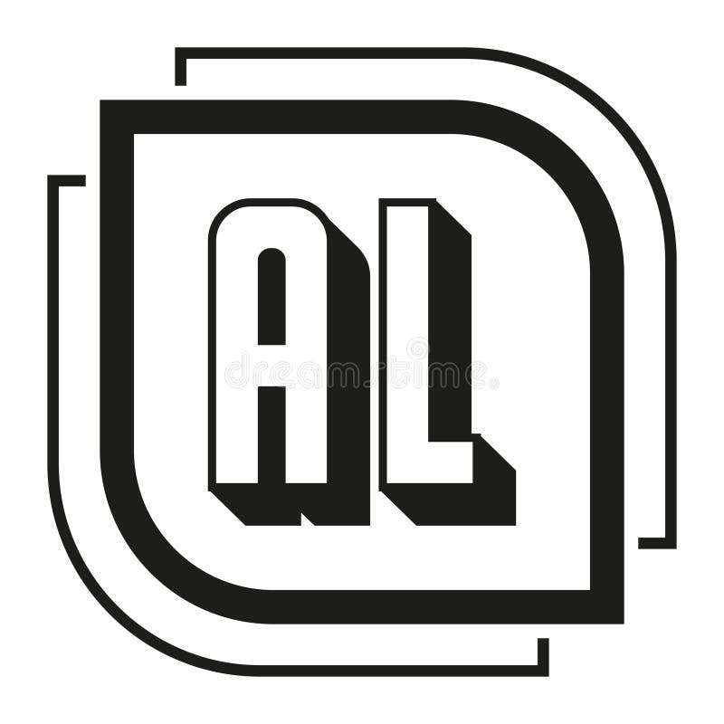 AL Letter Monogram Logo Design Stock Vector - Illustration of create ...
