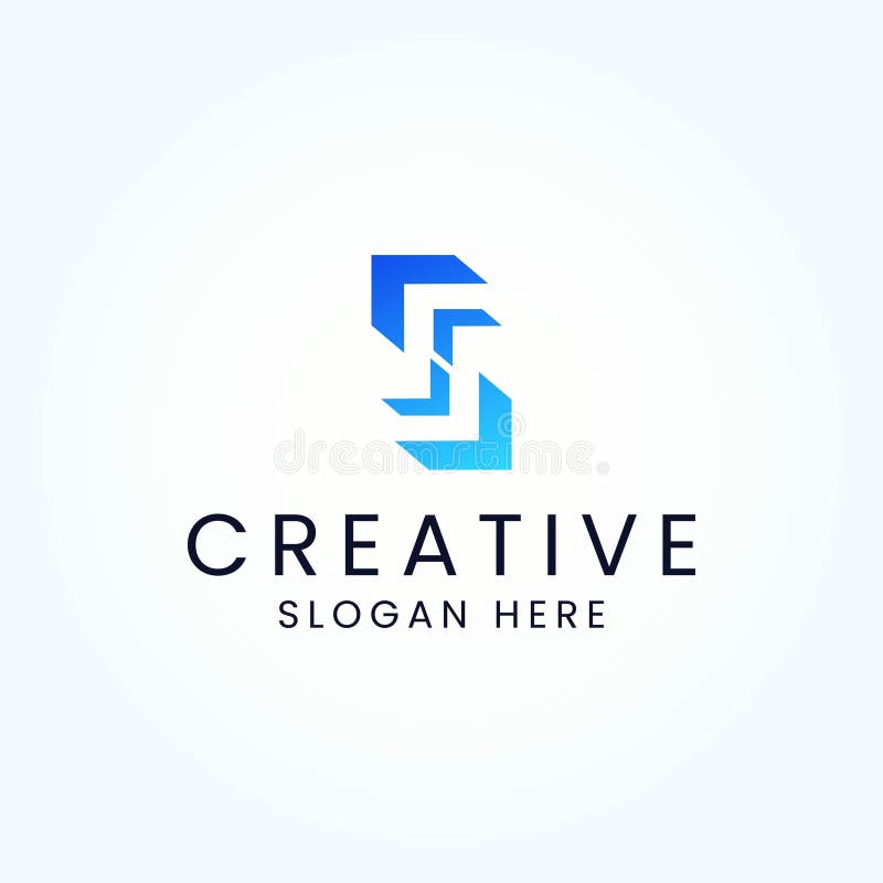 Initial Letter S Logo Design Vector Template Stock Vector ...