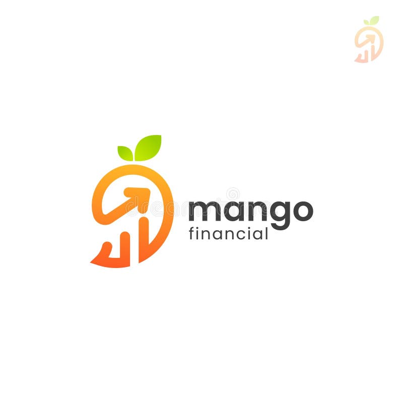 Creative Mango Financial Chart Logo Vector Template Stock Vector ...