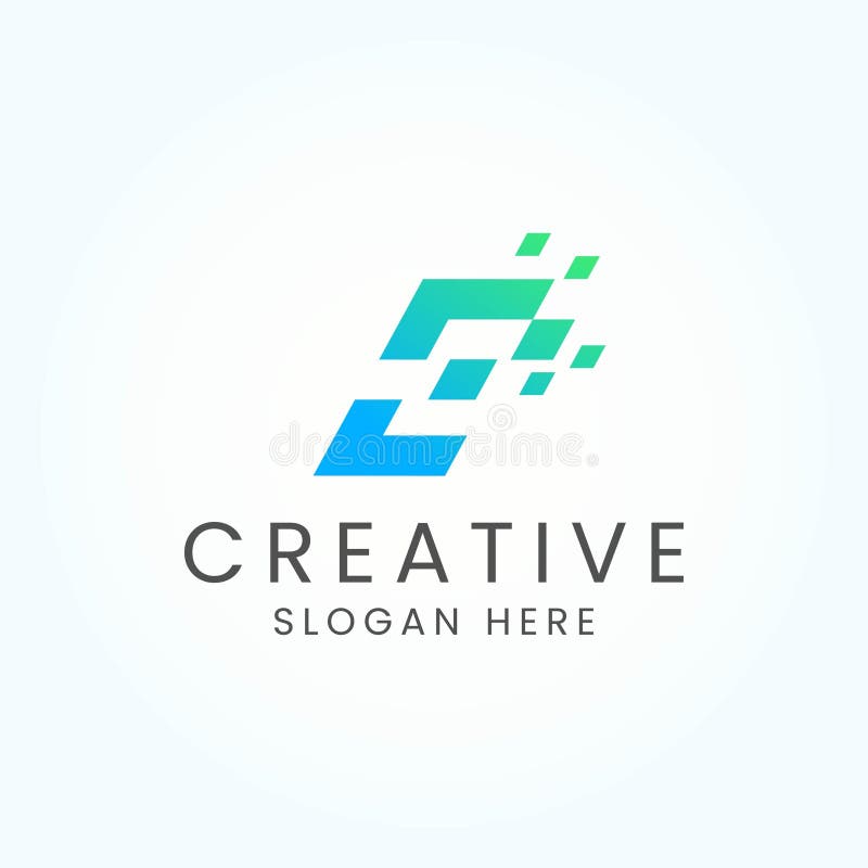 Alphabet Letter E Tech Logo Design Vector Template Stock Vector ...