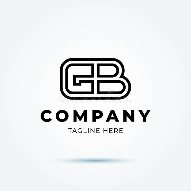 Alphabet Letters GB Monogram Logo Design Inspirations Stock Vector ...
