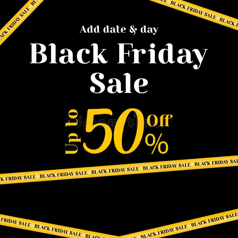 Black Friday Discount Sale Flyer Poster or Social Media Post Design ...
