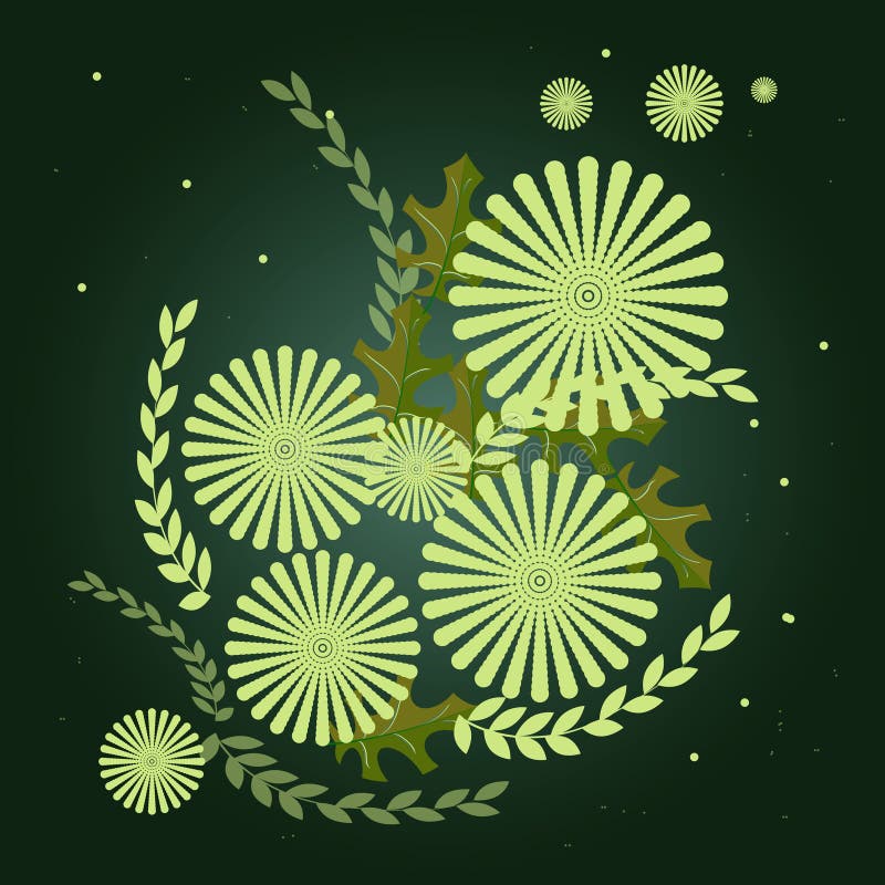 Ekibana of Fantastic Flowers Stock Vector - Illustration of fantastic ...