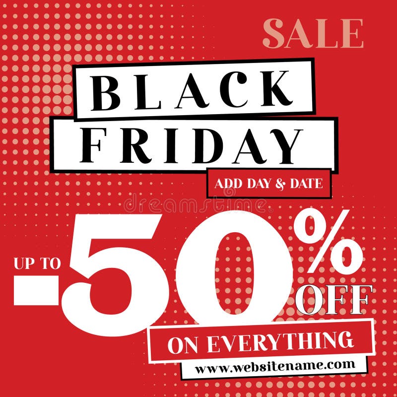 Black Friday Discount Sale Flyer Poster or Social Media Post Design ...