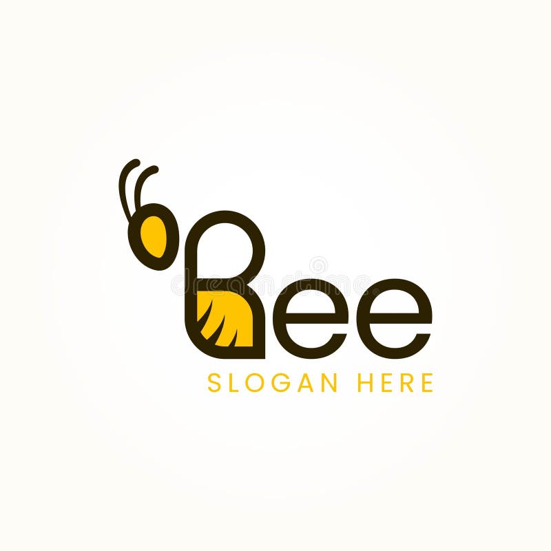 Creative Letter B Bee Logo Vector Image Stock Vector - Illustration of ...