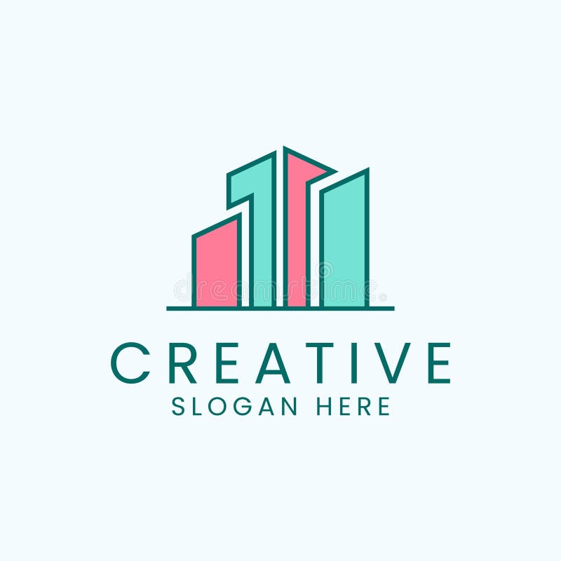 Modern Tower Building Logo Design Vector Image Stock Vector ...