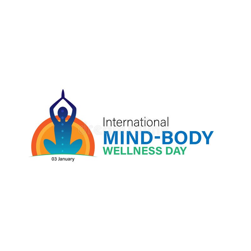 International Mind and Body Wellness Day Logo Concept Stock Vector ...