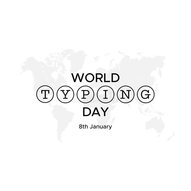 World Typing Day Vector Illustration Stock Vector - Illustration of ...