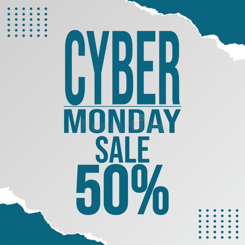 Cyber Monday Sale Poster Flyer or Social Media Post Design Stock Vector ...
