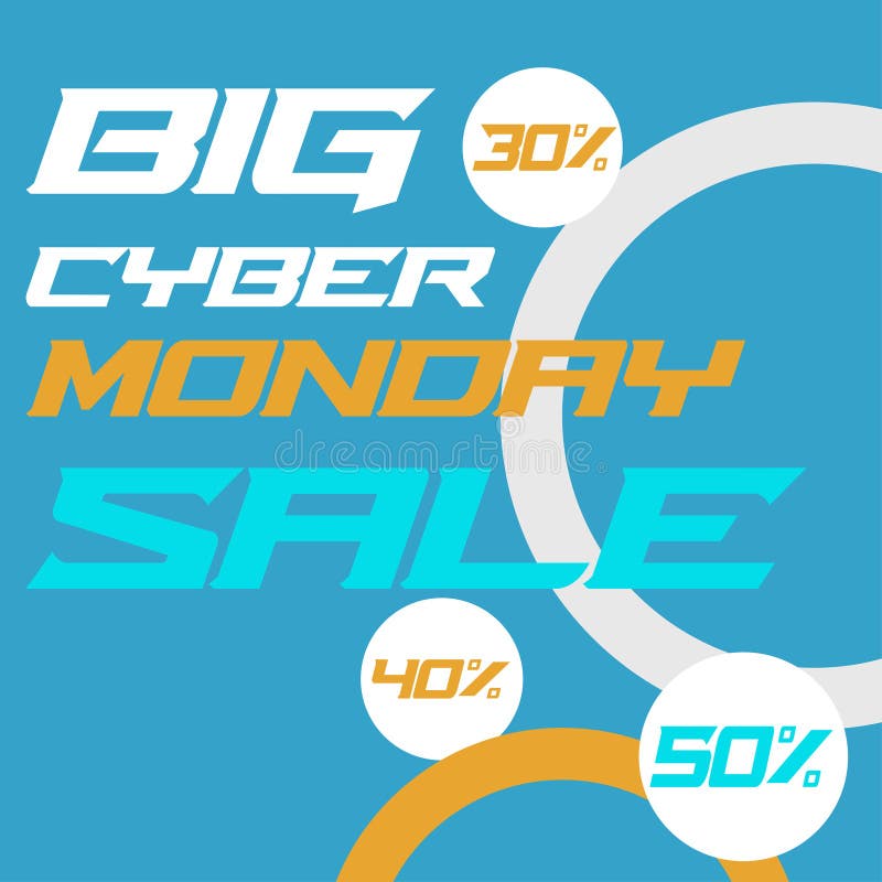 Cyber Monday Sale Poster Flyer or Social Media Post Design Stock Vector ...