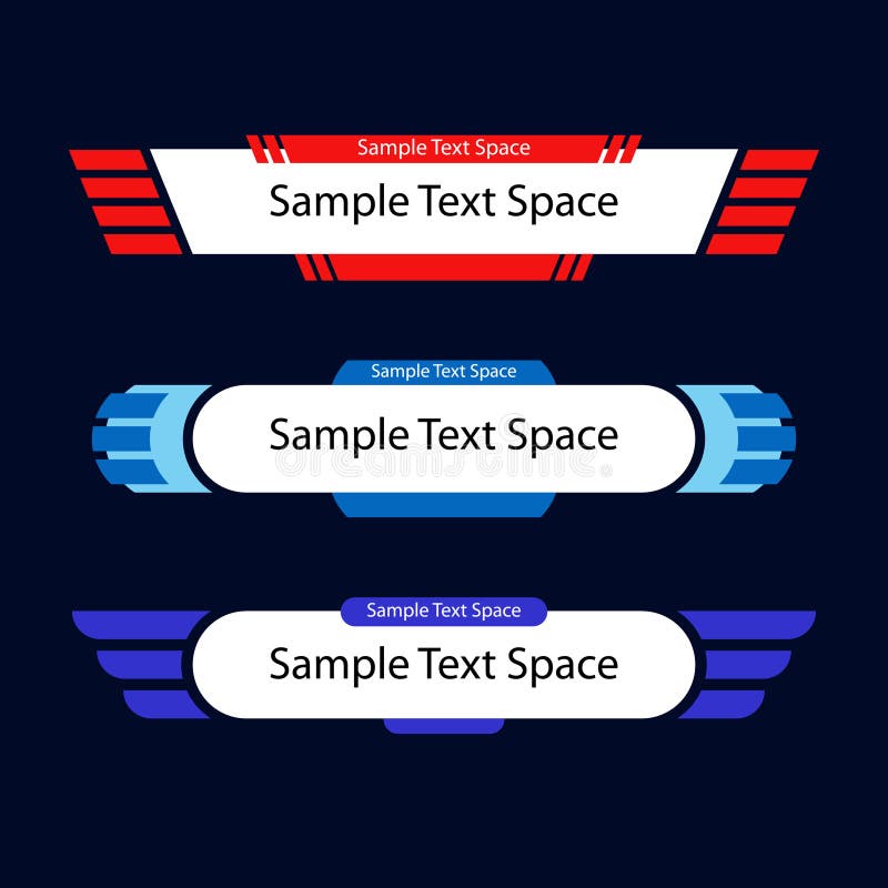 Set of Modern Vector Banners. Design Elements Stock Illustration ...