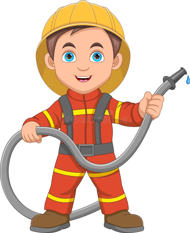 Little Girl Firefighter Stock Illustrations – 142 Little Girl ...